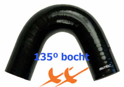 siliconen bochten - silicone bochten - siliconen bocht 45°, 90°, 135 ...